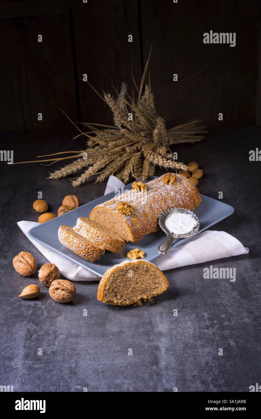 Amaranth cake gluten free Stock Photo - Alamy
