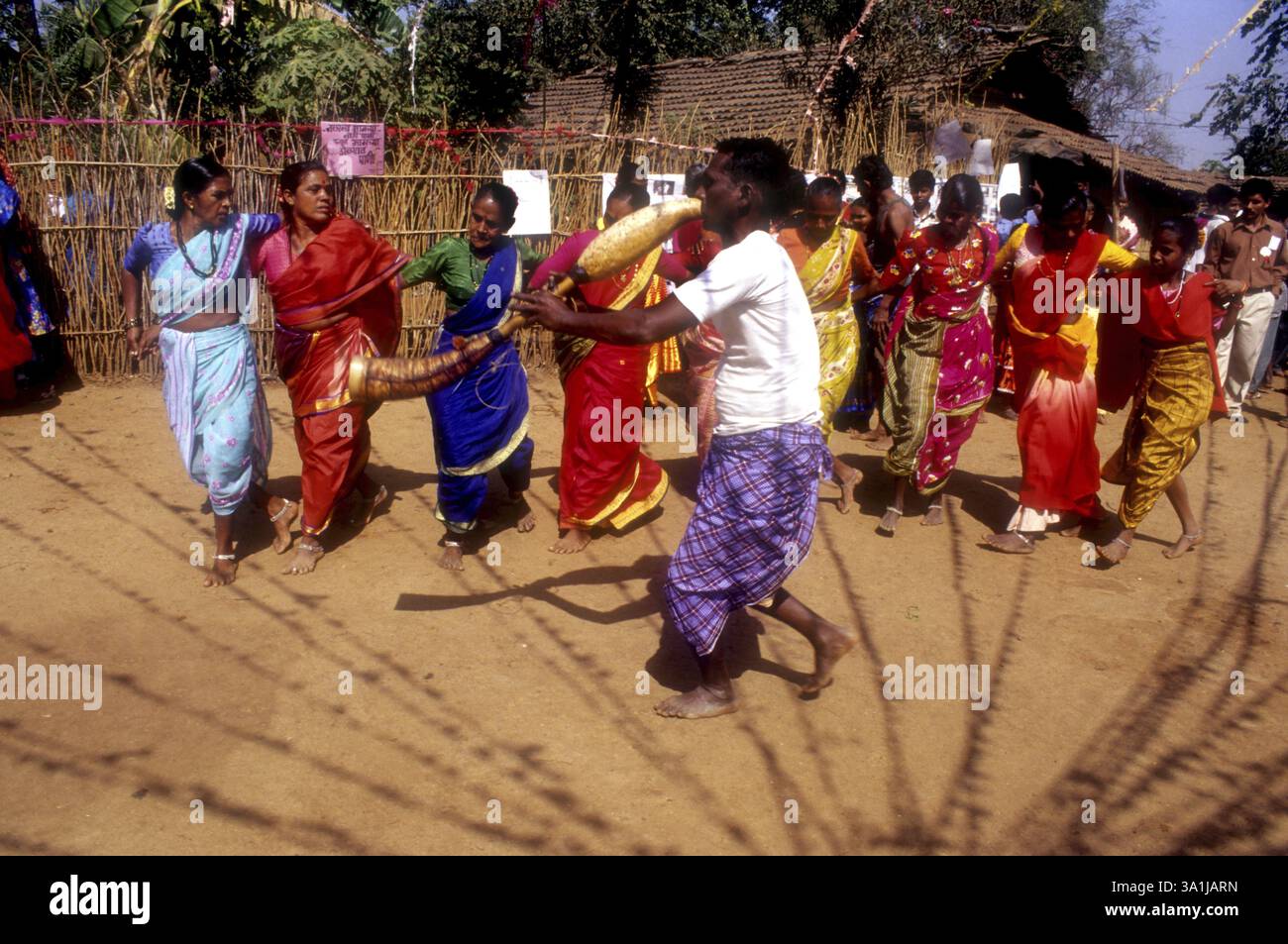 Dancers performing the vigorous, rhythmic and colourful Tarpa Dance one ...