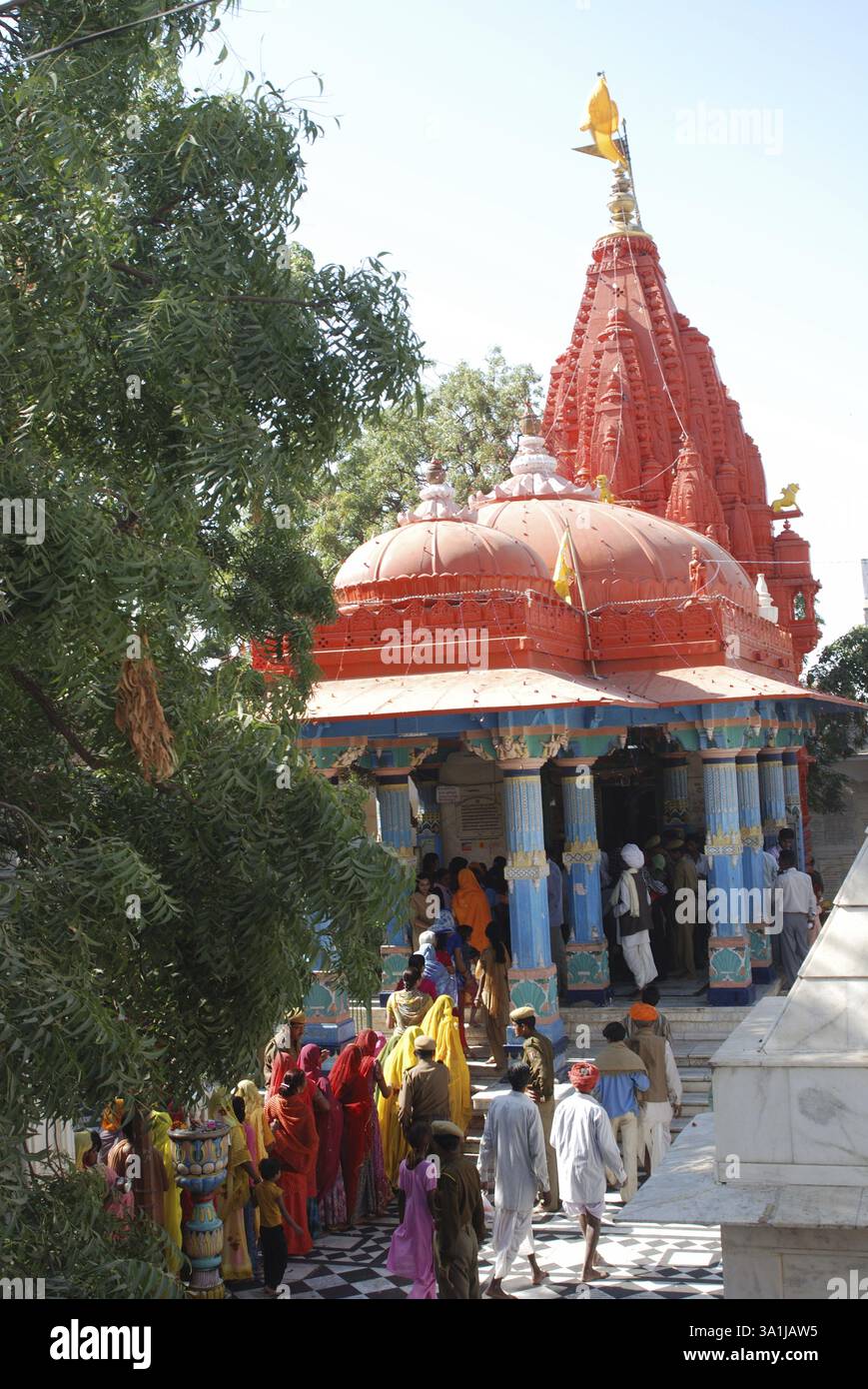 Famous Brahma mandir, Pushkar, Rajasthan, India, Asia Stock Photo - Alamy