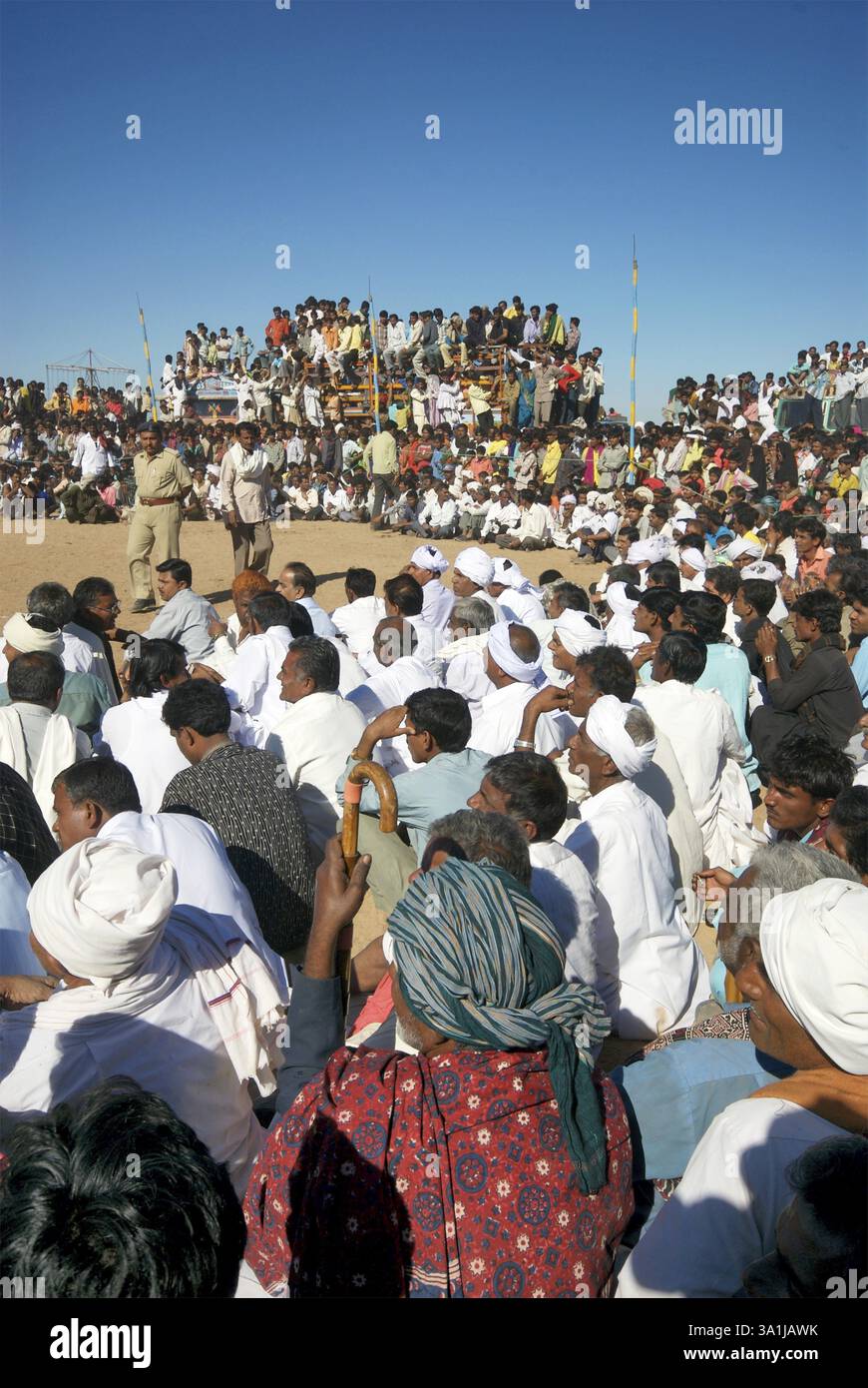 People are watching Bakh MAl Akhada wrestling Shivratri fair, Kutch ...