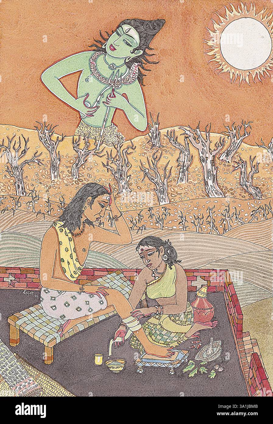 Artist S. Rajam, vedas, hindu belief, hindu, hinduism, art, himalayan ...