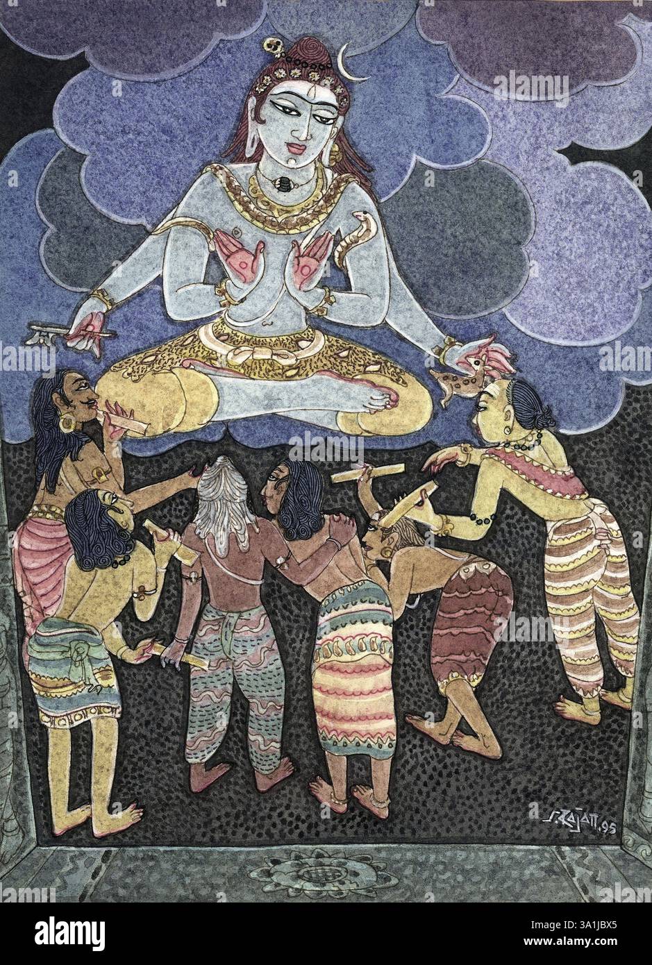 Hinduism, hindu art, himalayan academy art, india, religion, spirituality, artist S. Rajam ...