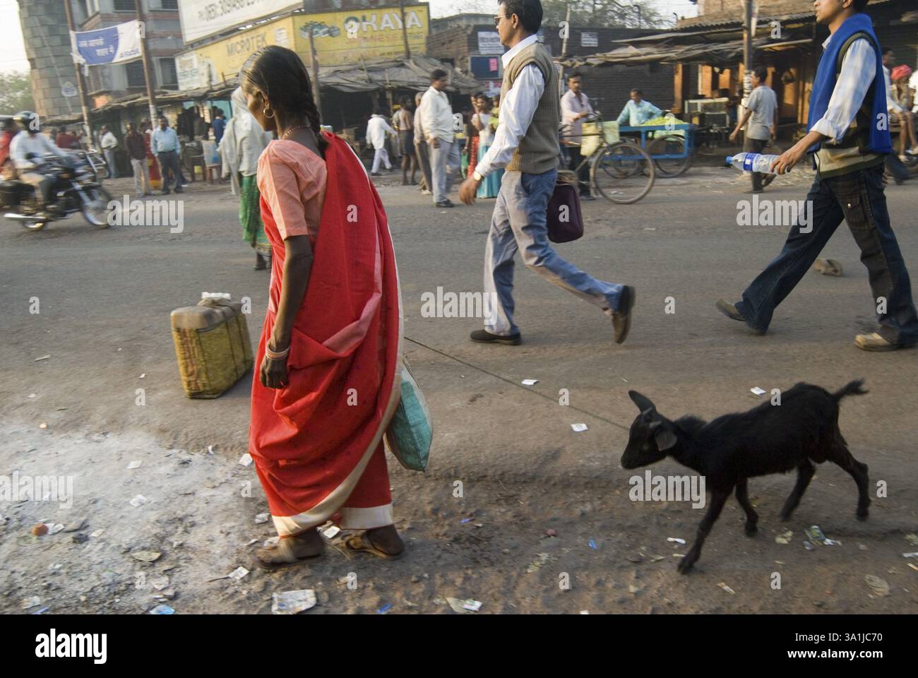 Street in coal city of Dhanbad, Jharkhand, India, Asia Stock Photo - Alamy