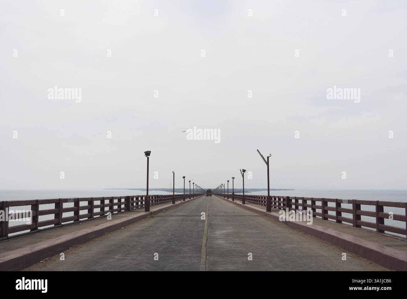 Indira Gandhi bridge, Rameswaram small island in Gulf of Mannar, Tamil ...