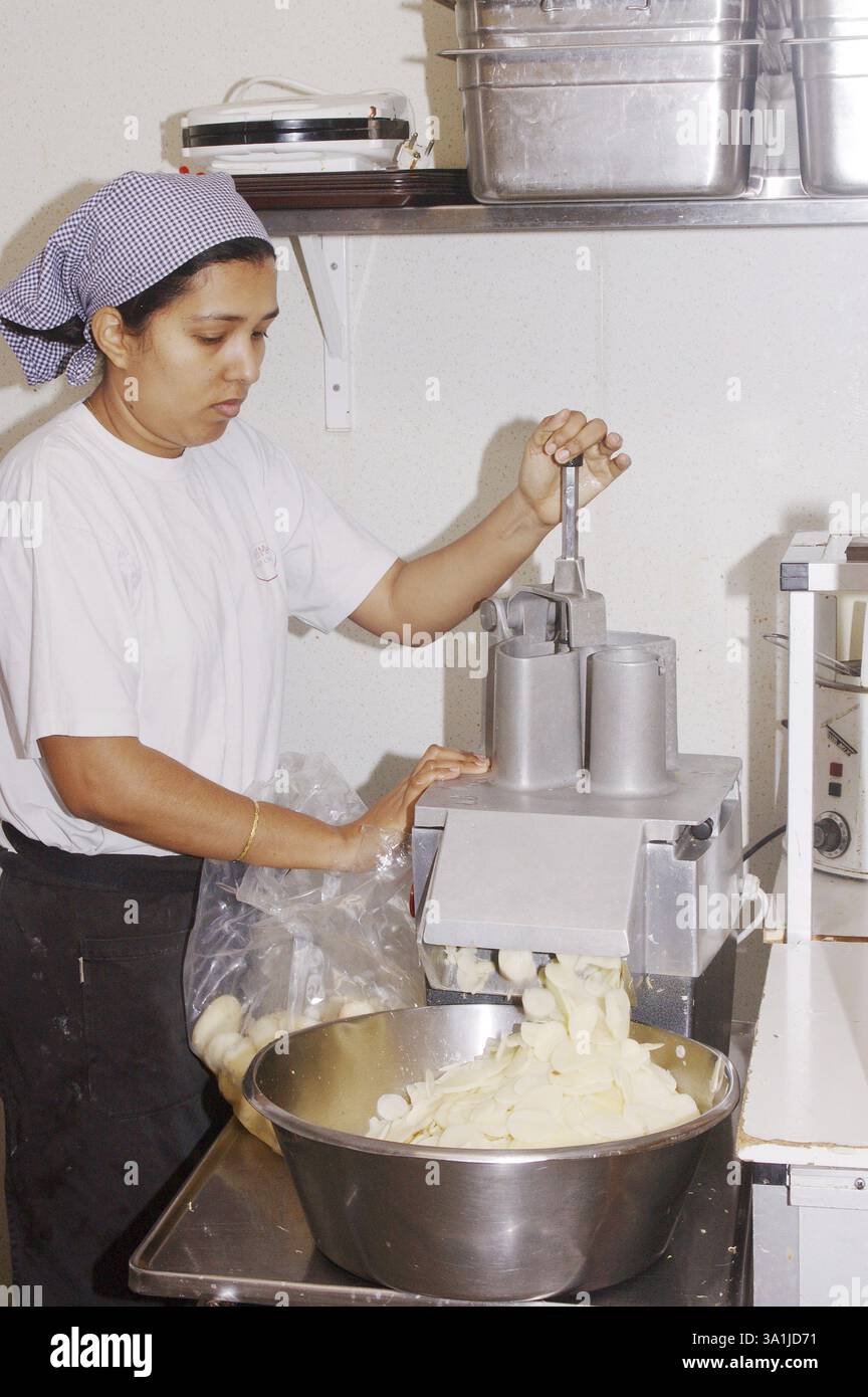 Food Industry, potatoes chopping slicing machine Model release 468 ...