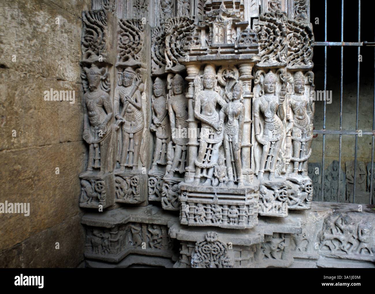 Beautiful stone carving on one of the temple in the compound of ...