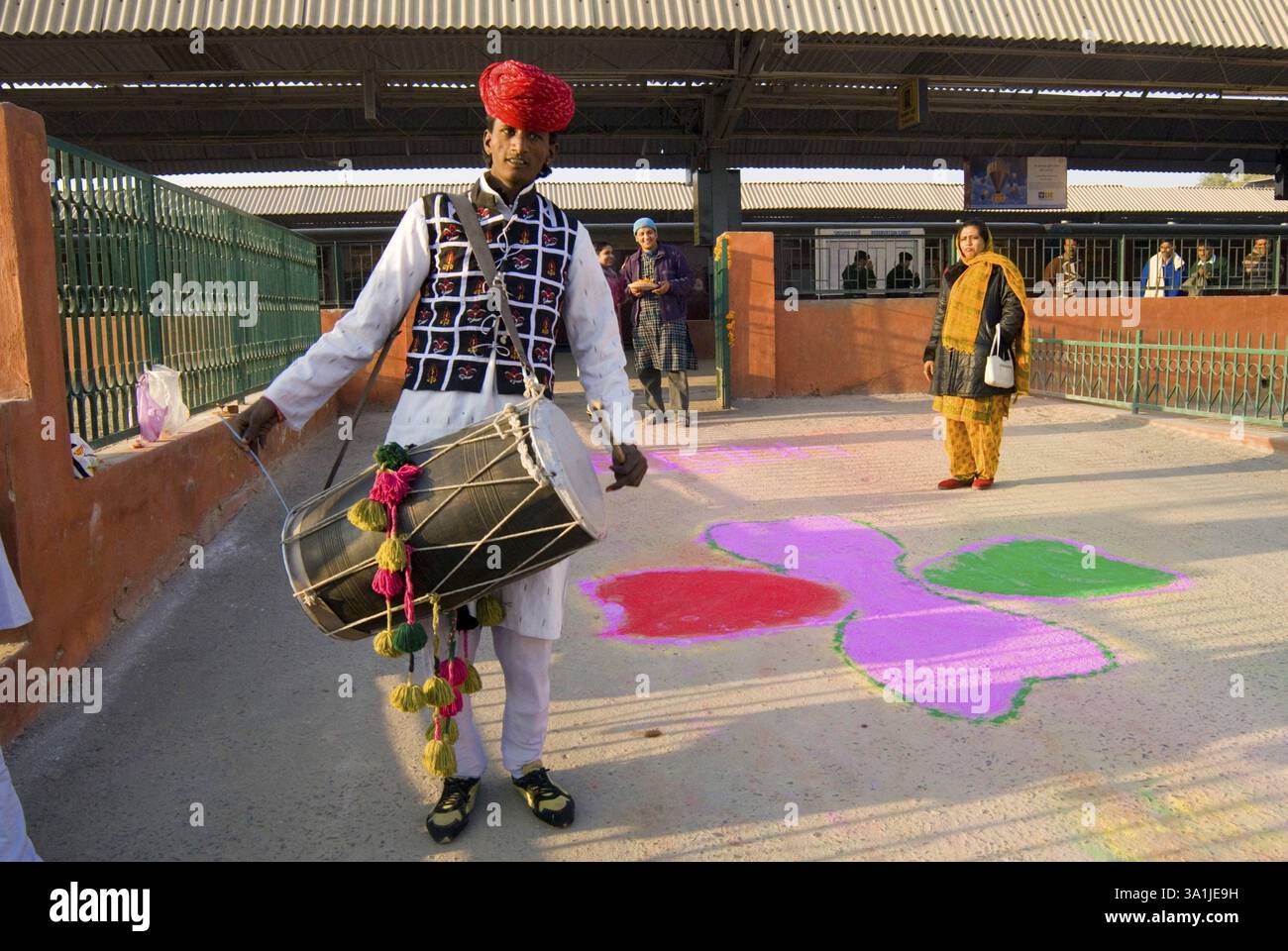 Traditional welcome on arrival of tourists of Heritage on Wheels ...