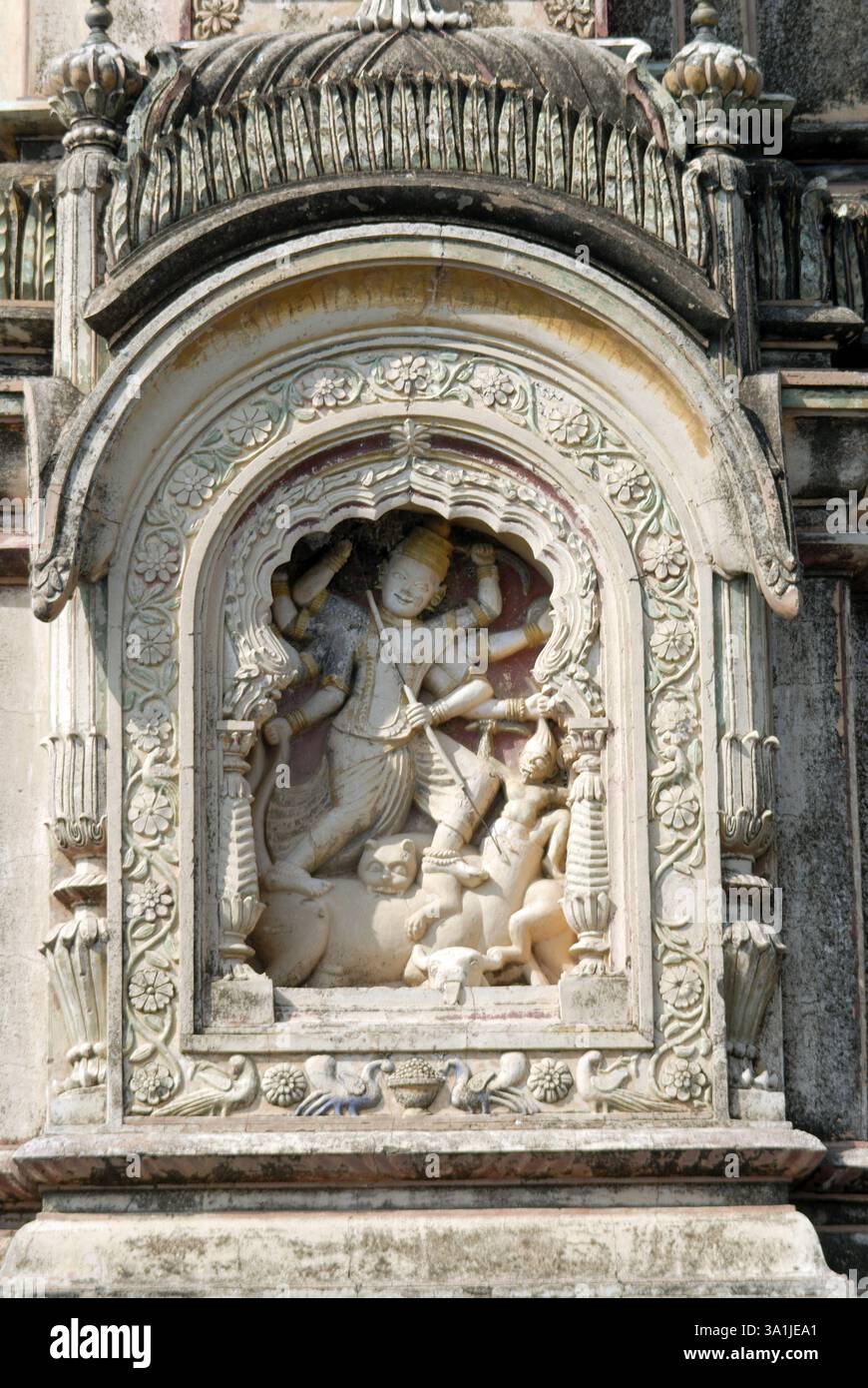 Goddesses Durga kali Mata on the dome of shree Laxmi Narsihapur, Taluka ...