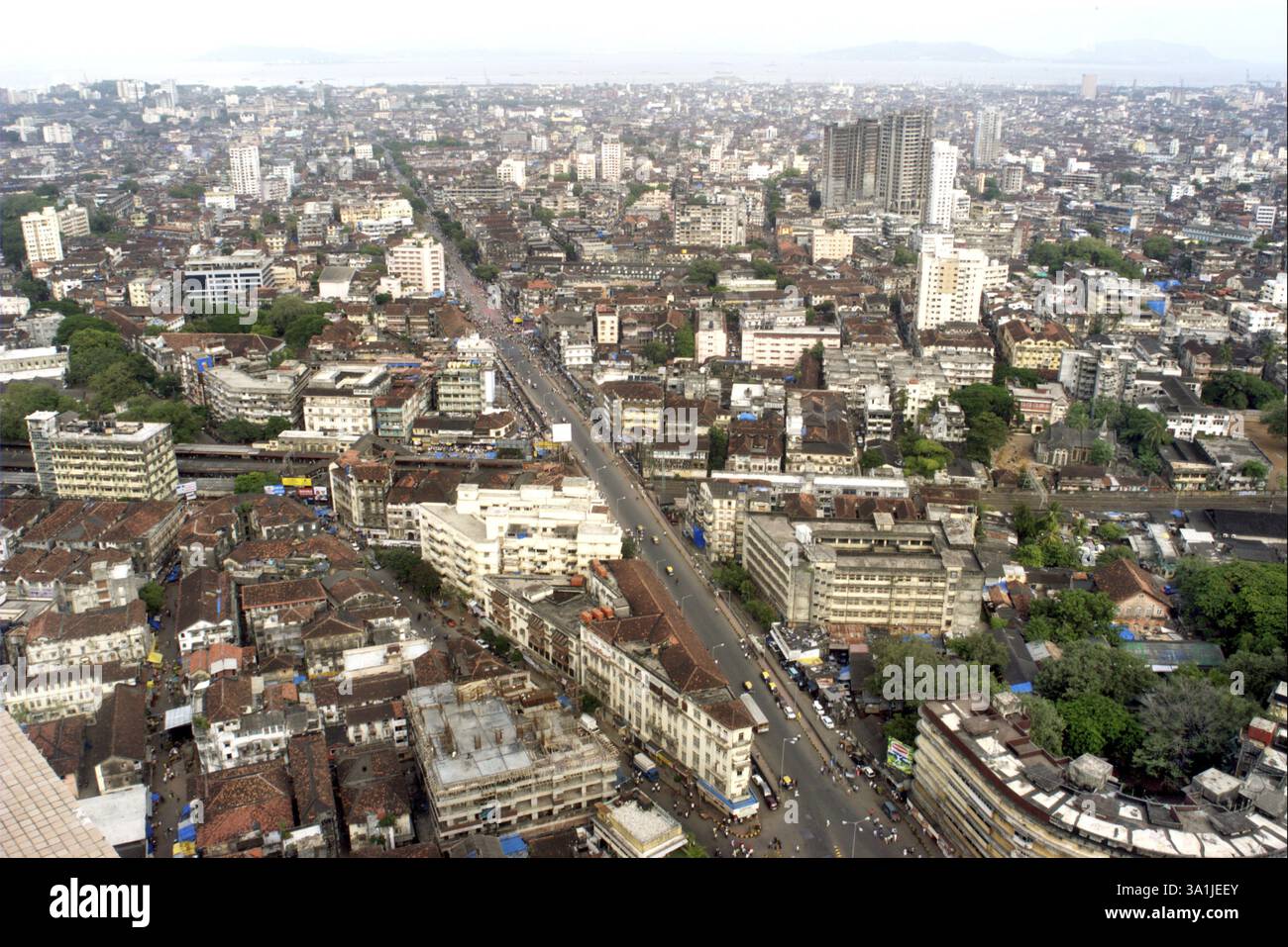 An aerial view of Grant road, Bombay Mumbai, Maharashtra, India, Asia ...
