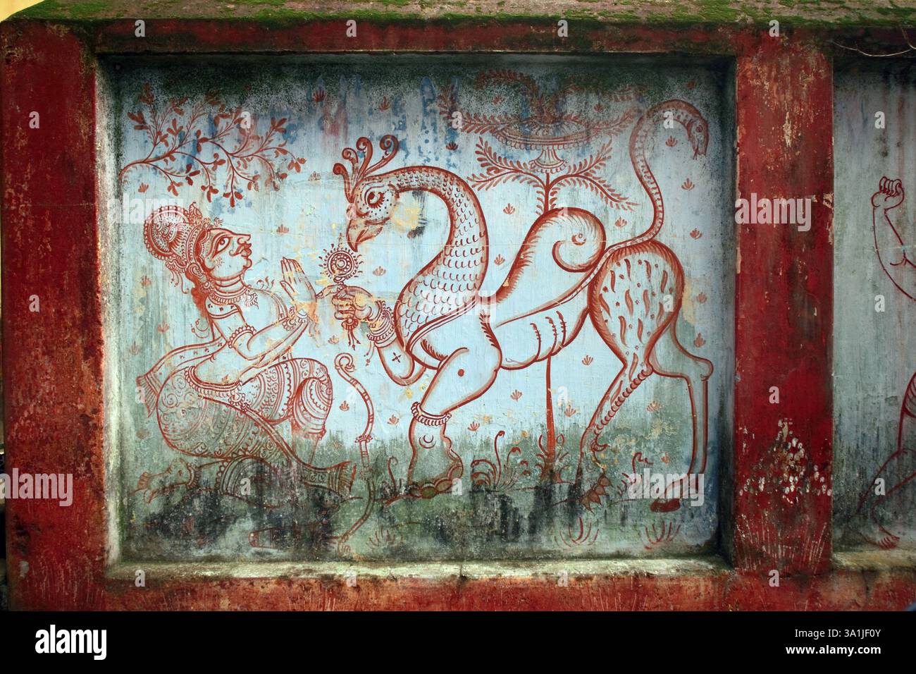 Wall painting, Raghurajpur a art & craft village near Puri, Orissa ...