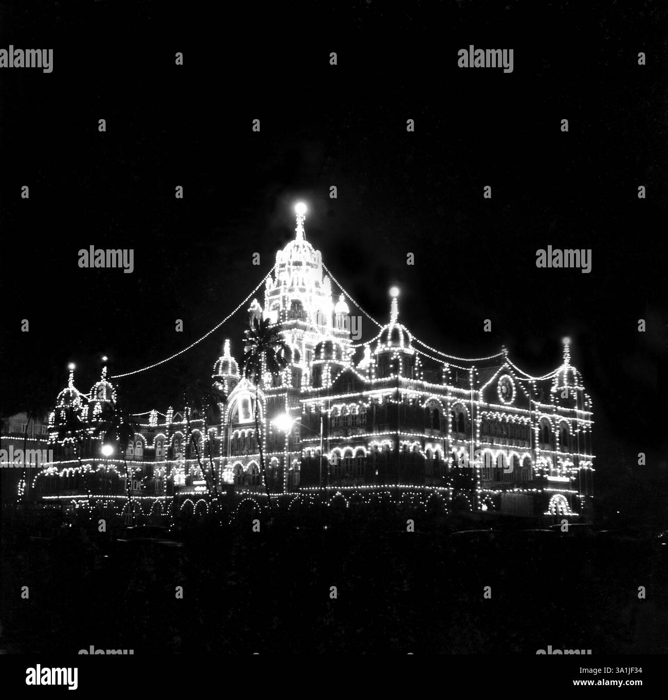 Night view on historic Black and White Stock Photos & Images - Alamy