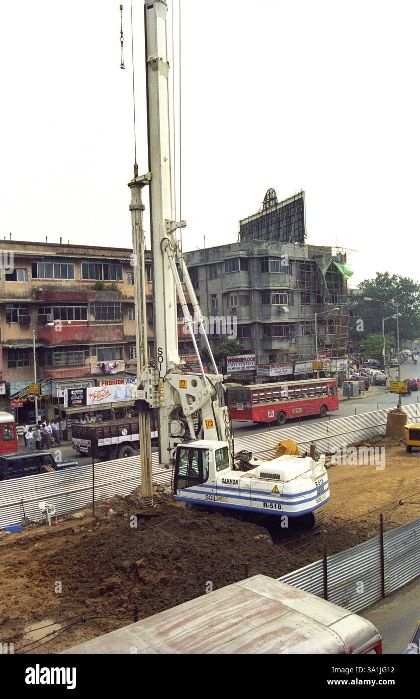 Construction of Sion flyover in progress in Bombay NAw Mumbai ...