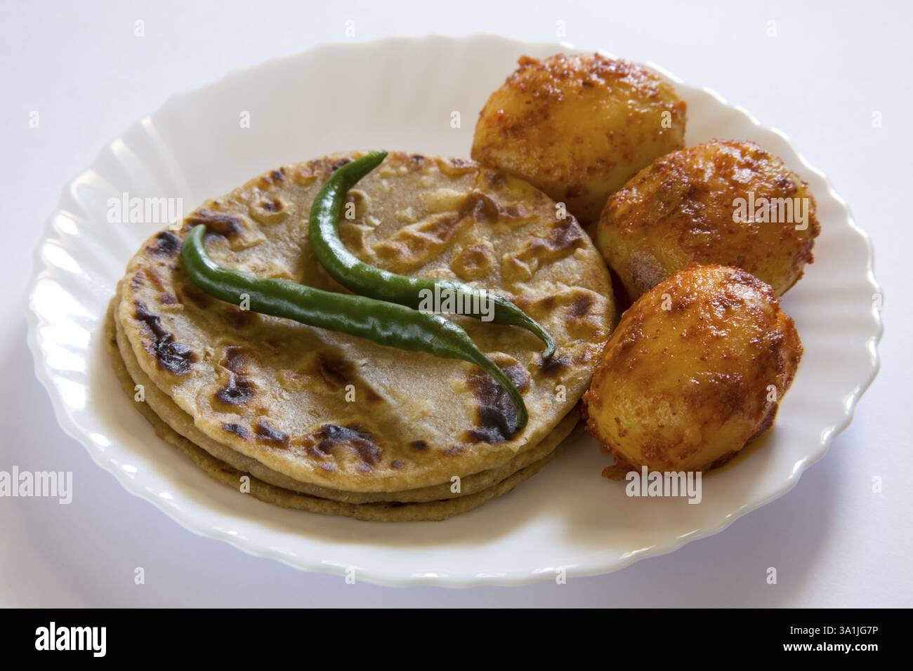 Indian cuisine roti chapatti everyday bread made from wheat flour atta ...