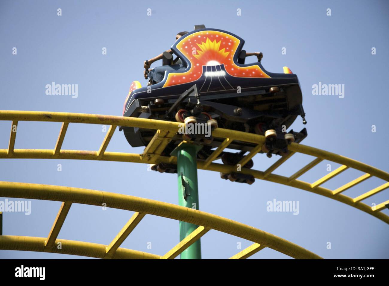 People enjoying on ride in Amusement park Tikuji ni wadi, Bombay Mumbai ...