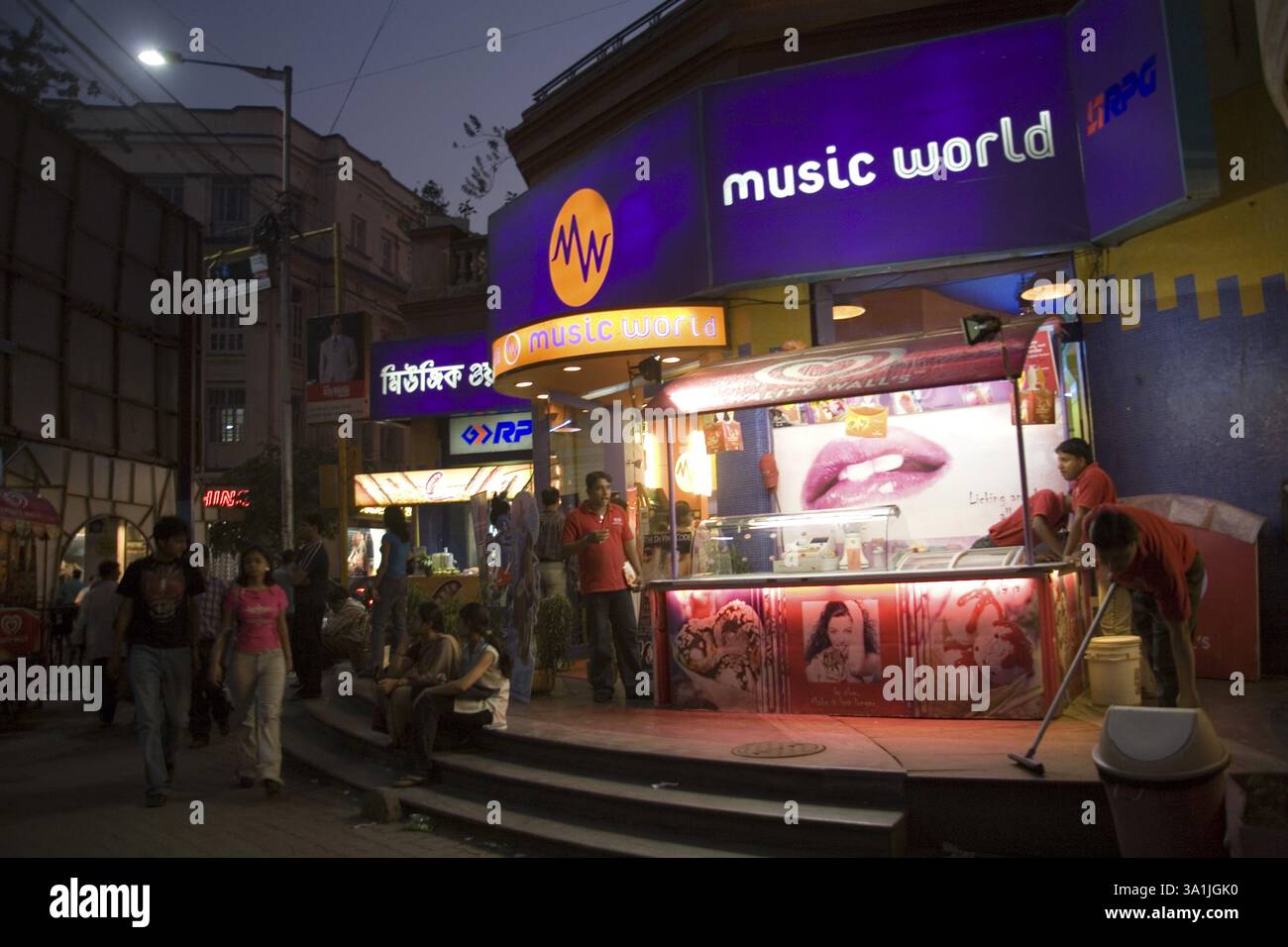 Music world shop, Calcutta NAw Kolkata, West Bengal, India, Asia Stock ...