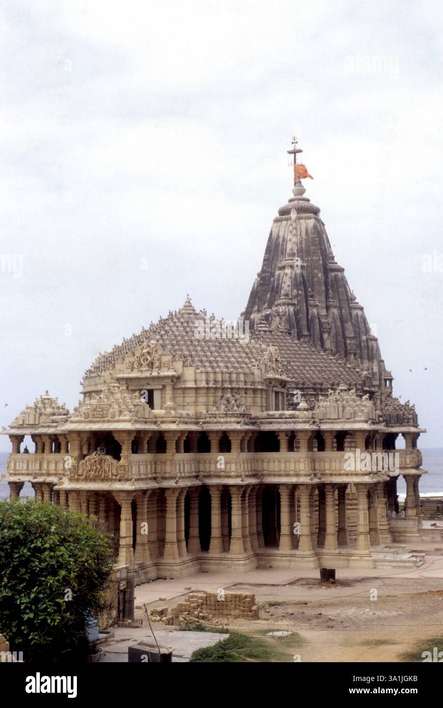 The Somnath Temple located in the Prabhas Kshetra near Veraval in ...