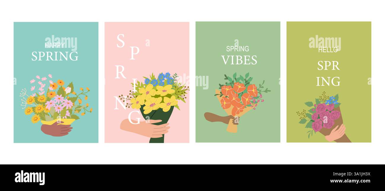 Spring decorative plant variety Stock Vector Images - Alamy