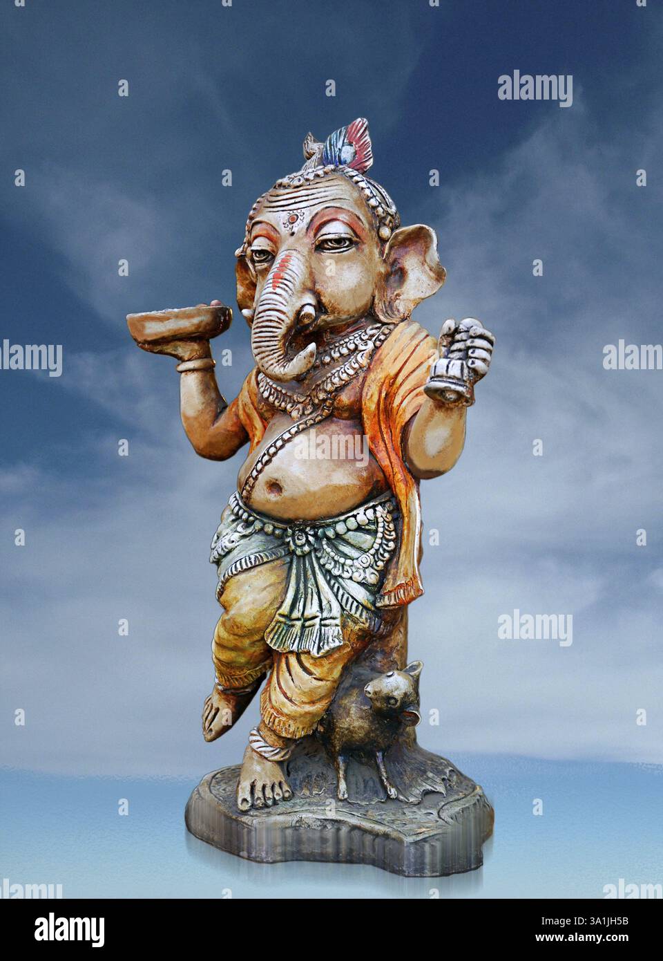 Ganesh Murti (elephant headed god), Terra Cotta Art at trade fair ...