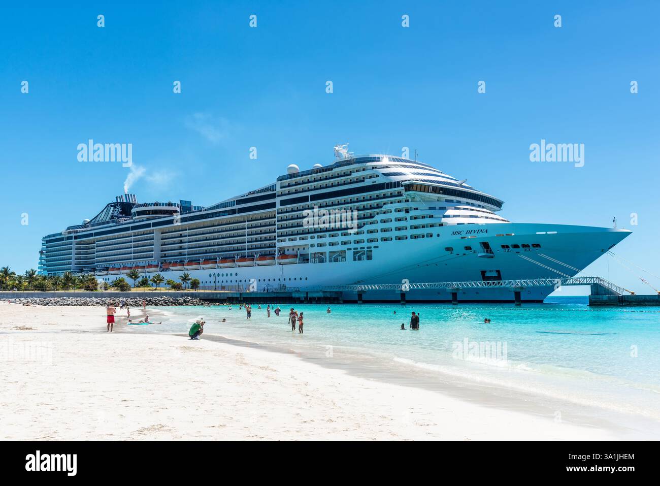 Ocean Cay MSC Marine Reserve, The Bahamas - April 6, 2024: Cruise Ship ...