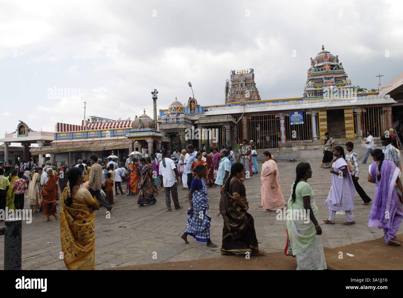 Dhandayuthapani (Lord Muruga) temple on the hilltop, Palani, Tamil Nadu ...