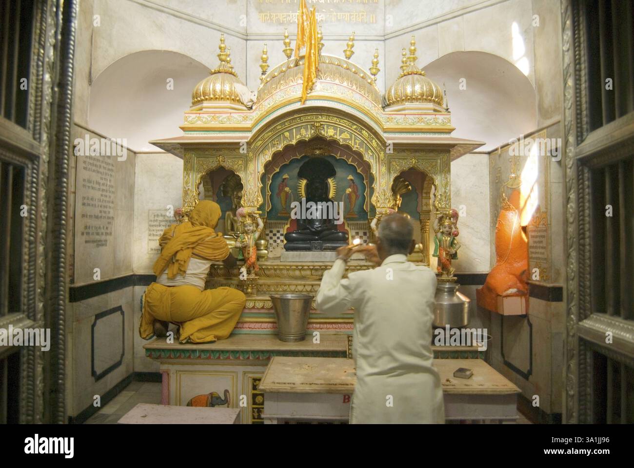 Devotees worshipping of god in 30 odd temple dedicated to parasnath ...