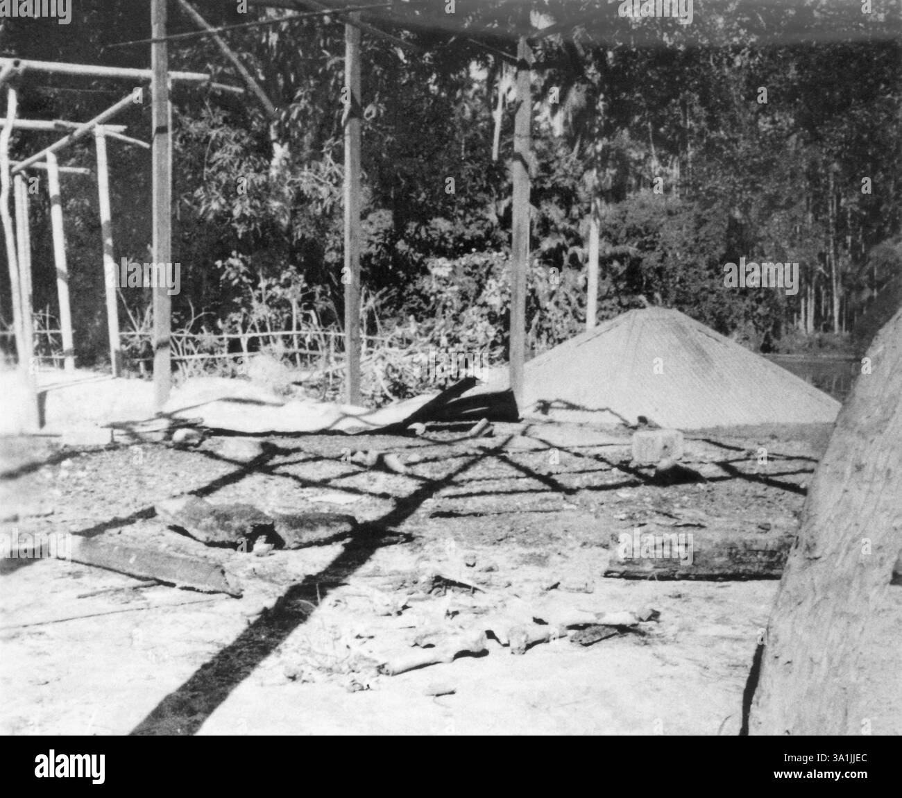 Destruction caused by riots between Hindus and Muslims in NAakhali East ...