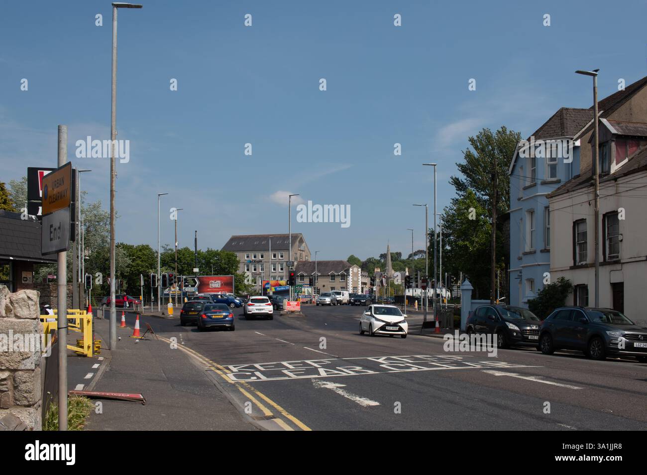 Traffic on Bridge Street, Newry, County Down, Northern Ireland, UK ...