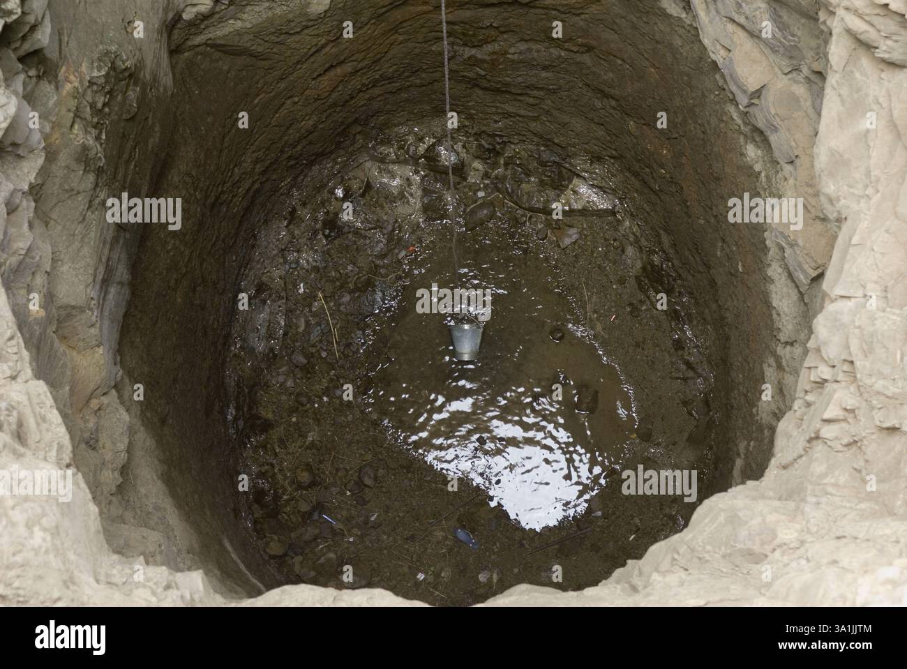 Dried well, Water shortage, Marathwada, Maharashtra, India, Asia Stock ...