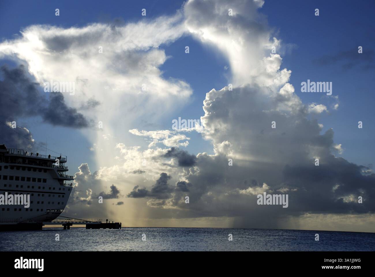 Back of the Ship as sun sets, Grand Turk Stock Photo - Alamy