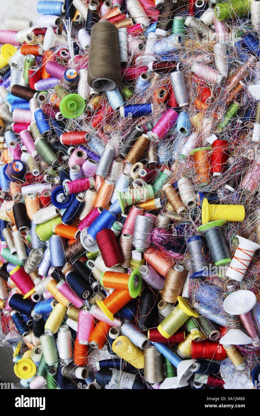 Waste threads shop, Tirupur, Tamil Nadu, India, Asia Stock Photo - Alamy