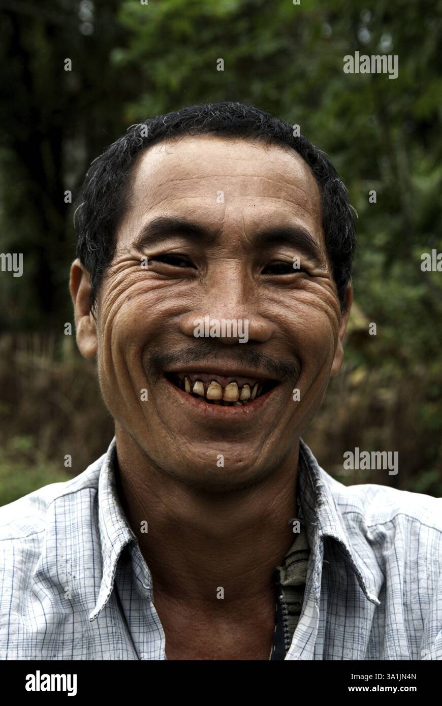 Rural man smiling, Chakma tribe, Arunachal Pradesh, India, Asia Stock ...