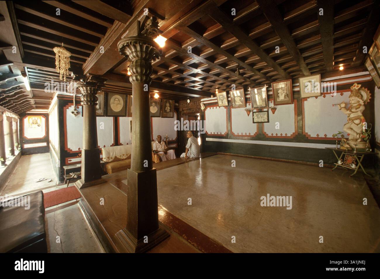 Interior of Tharwad Chittur House at Kerala, India, Asia Stock Photo ...