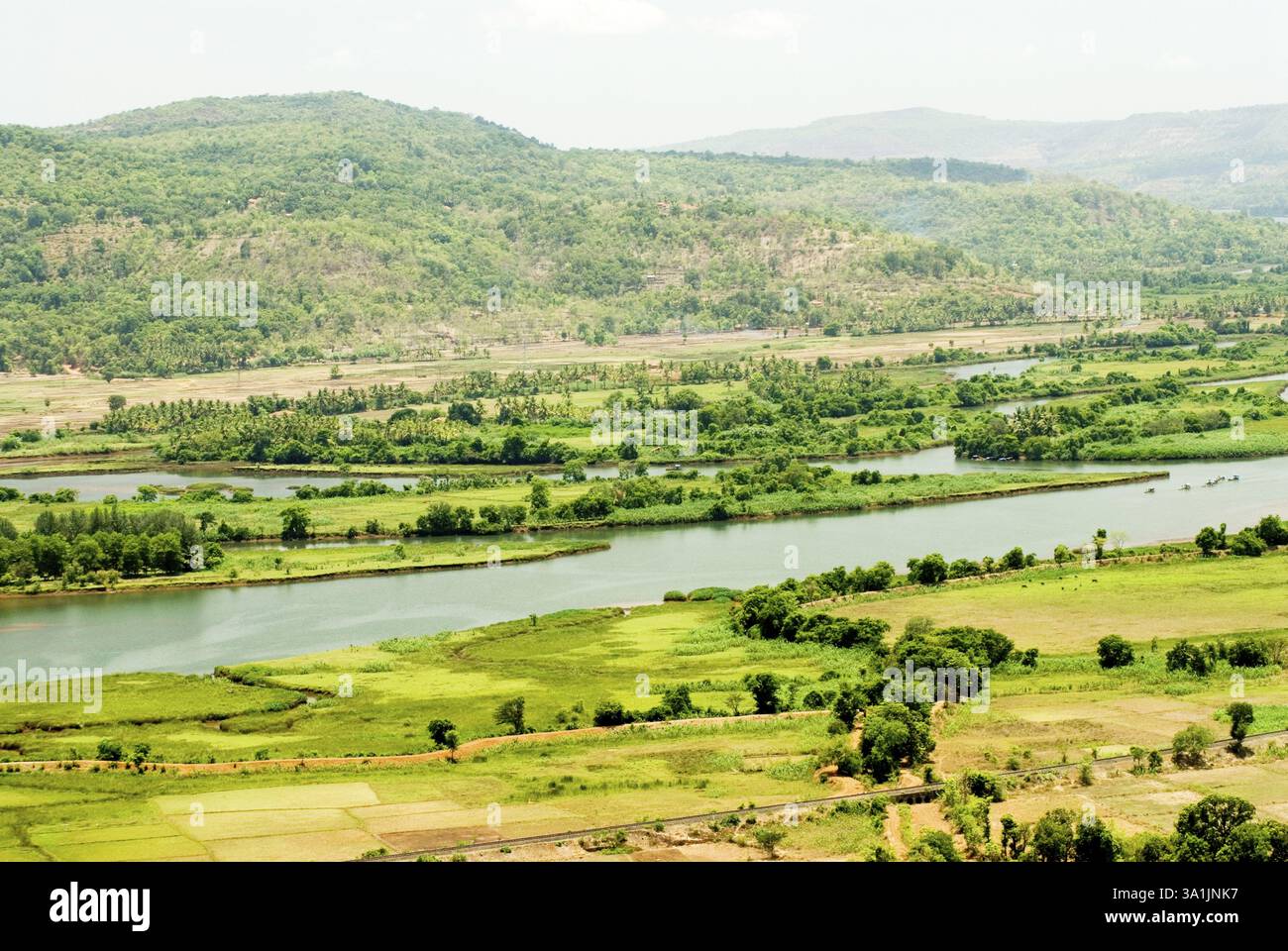 View of river vashishta from parshuram ghat, district Ratnagiri ...