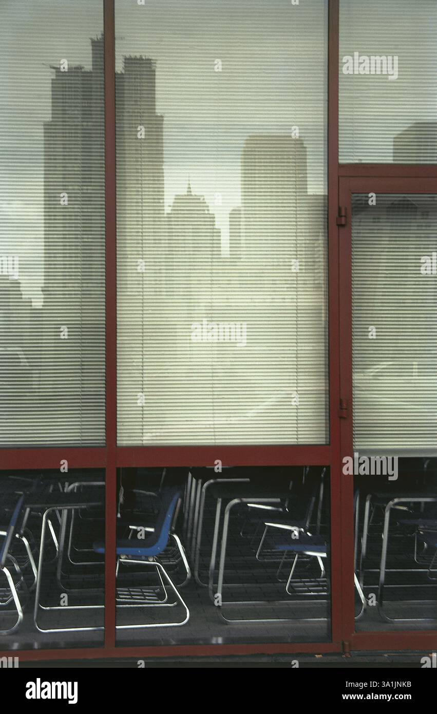 High-rises seen through Venetian blinds, San Francisco, U.S.A. United ...
