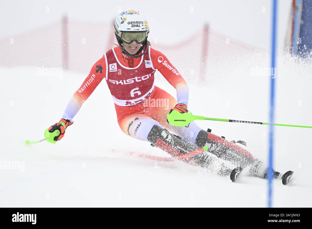 ÅRE, SVERIGE 20250309Switzerland's Camille Rast in action during the ...