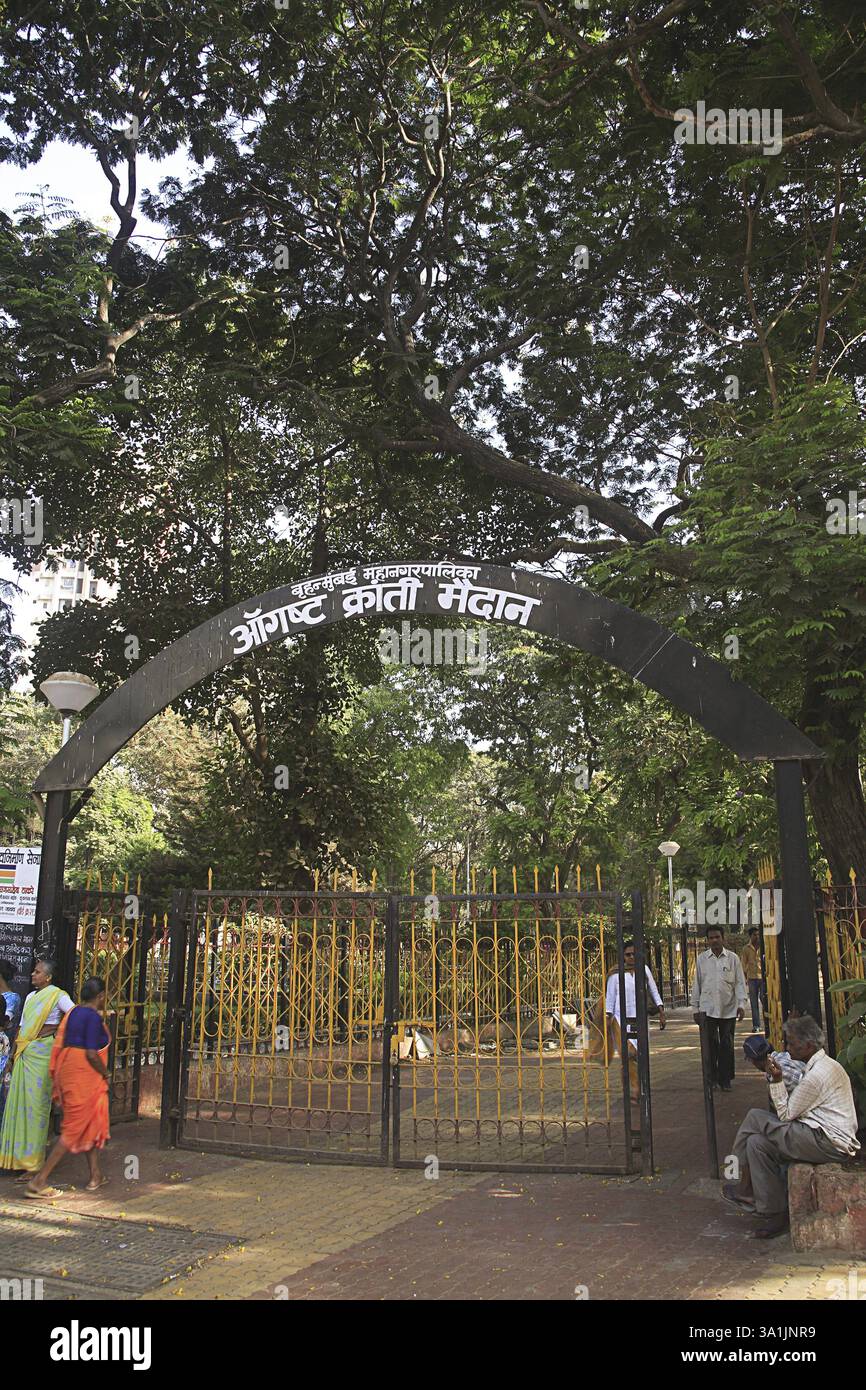 Municipal corporation, August kranti maidan ground, August kranti marg, Grant Road, Bombay ...