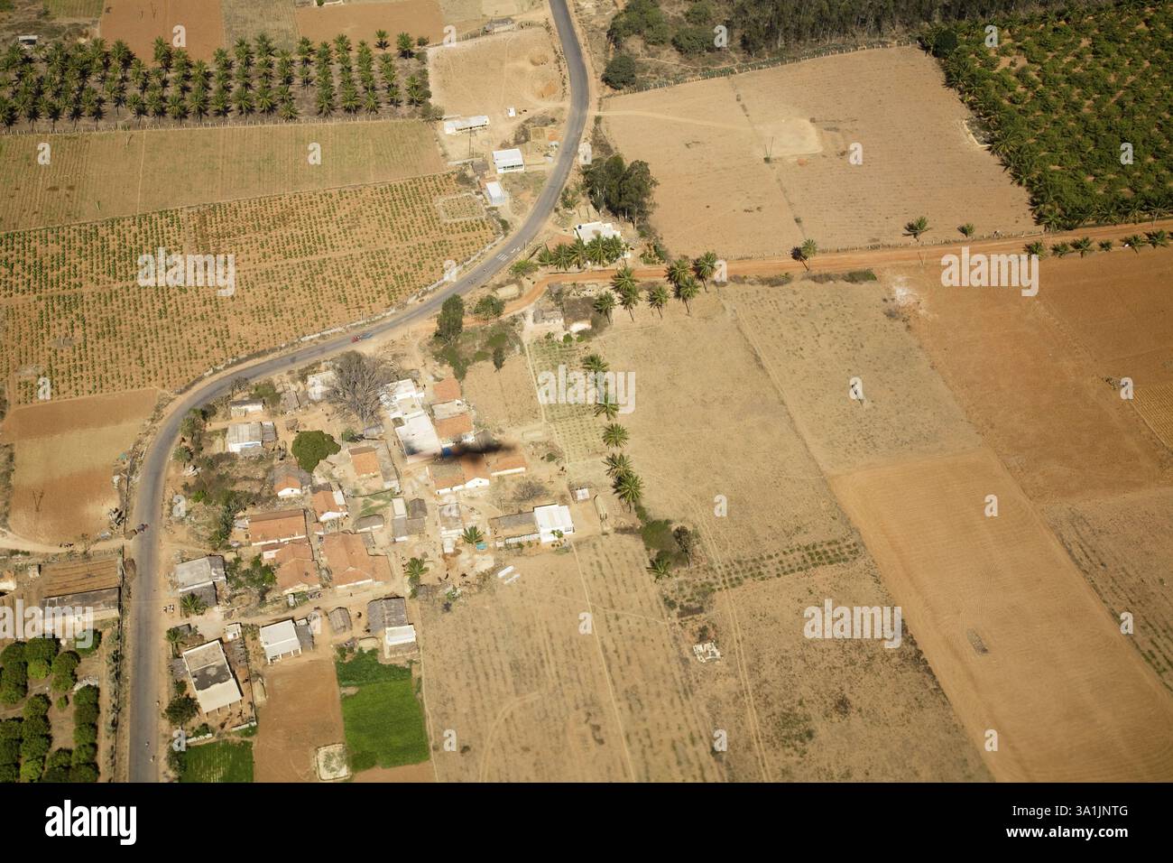Aerial view from kingfisher air bus flying above Bengaluru ...