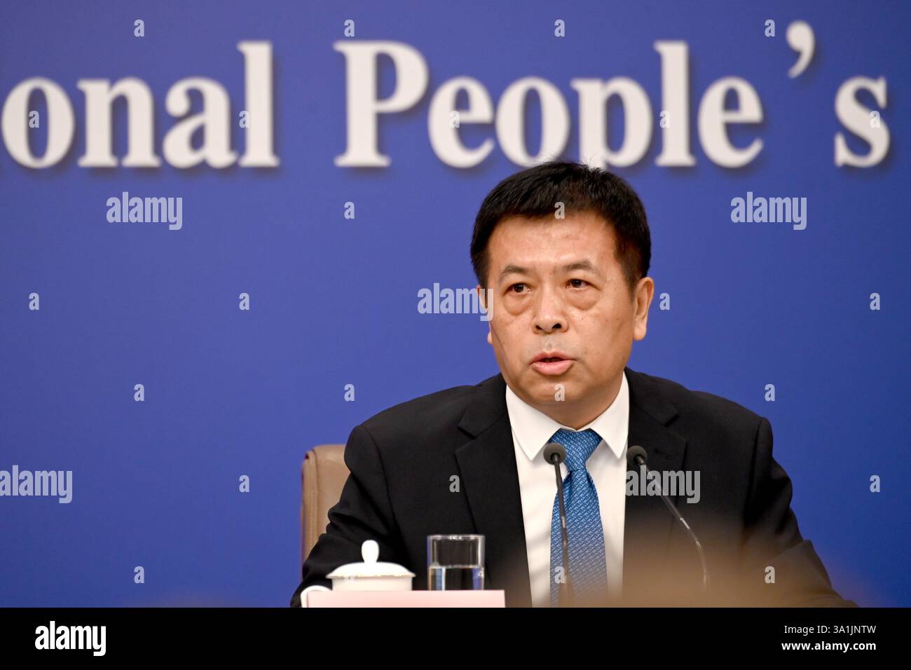 Peking, China. 09th Mar, 2025. Lei Haichao, Minister of the National ...