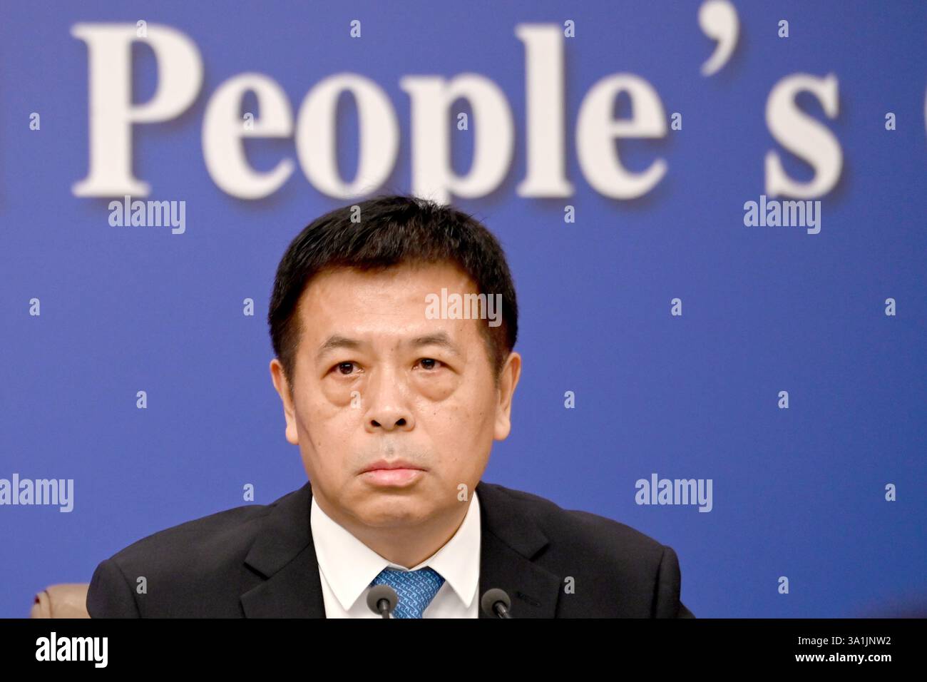Peking, China. 09th Mar, 2025. Lei Haichao, Minister of the National ...
