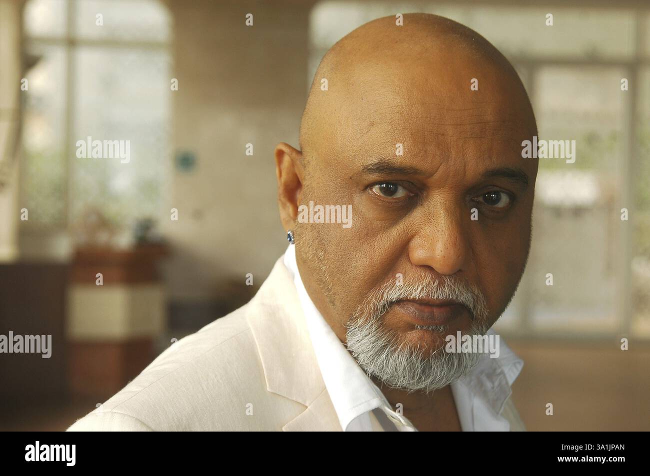 South Asian Indian journalist MP Pritish Nandy at his residence, Bombay ...