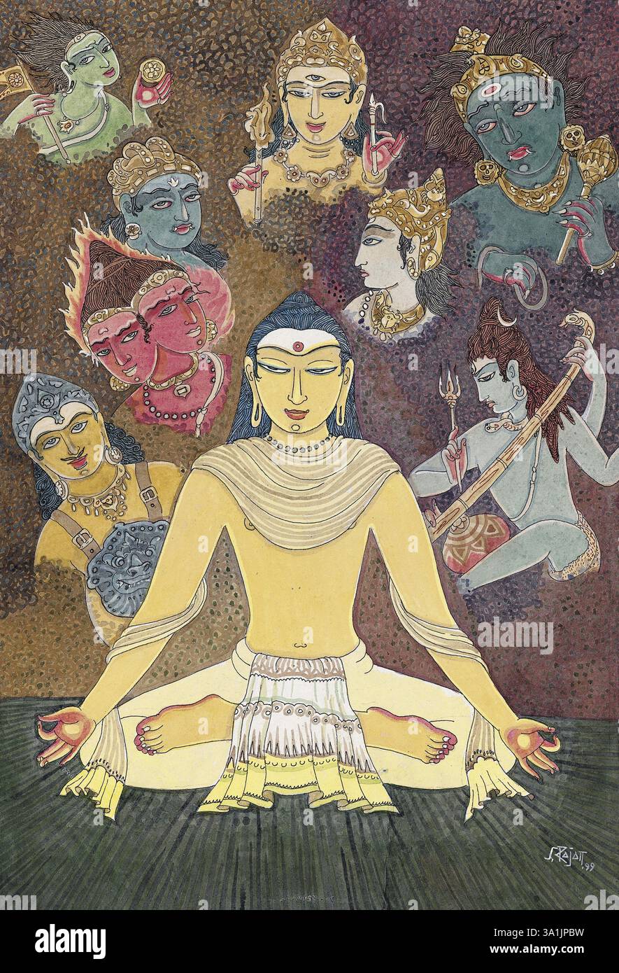 Artist S. Rajam, new life, vedic times are depicted, the emergence of ...