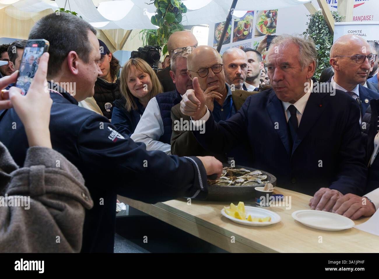 Paris, France. 24th Feb, 2025. Ffrançois Bayrou, prime minister attends ...