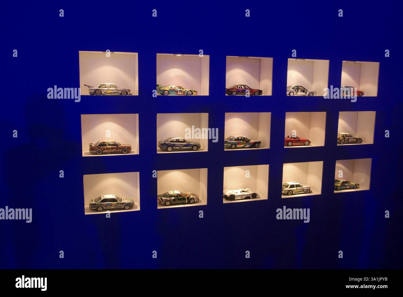Mini cars at display at an exhibition at Jehangir gallery, Bombay NAw ...