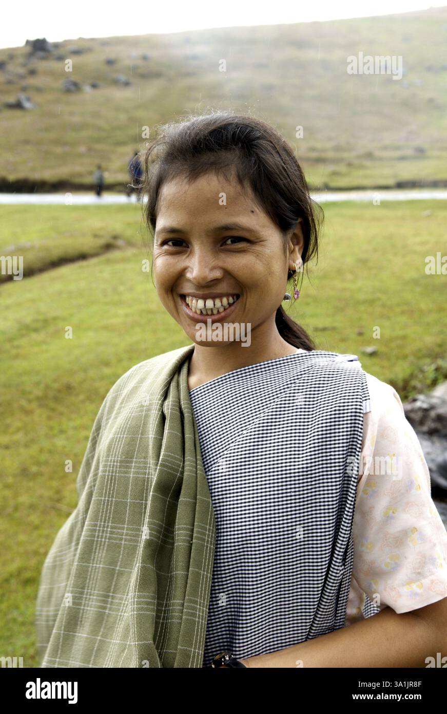 Rural woman smiling, the Khasi tribe, Shillong, Meghalaya, India, Asia ...