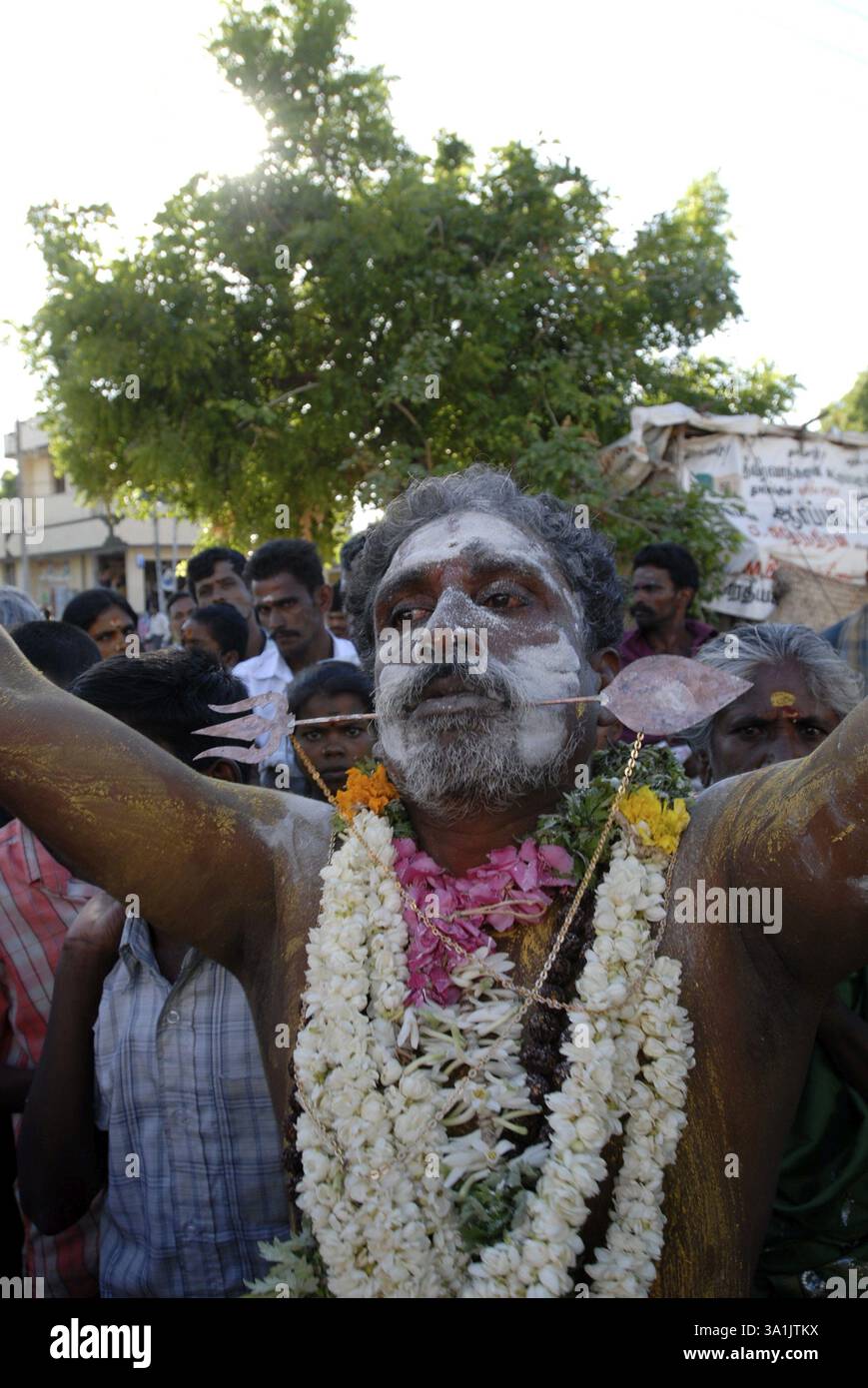 Devotees in trance dances in ecstasy appearance awe-inspiring divine ...