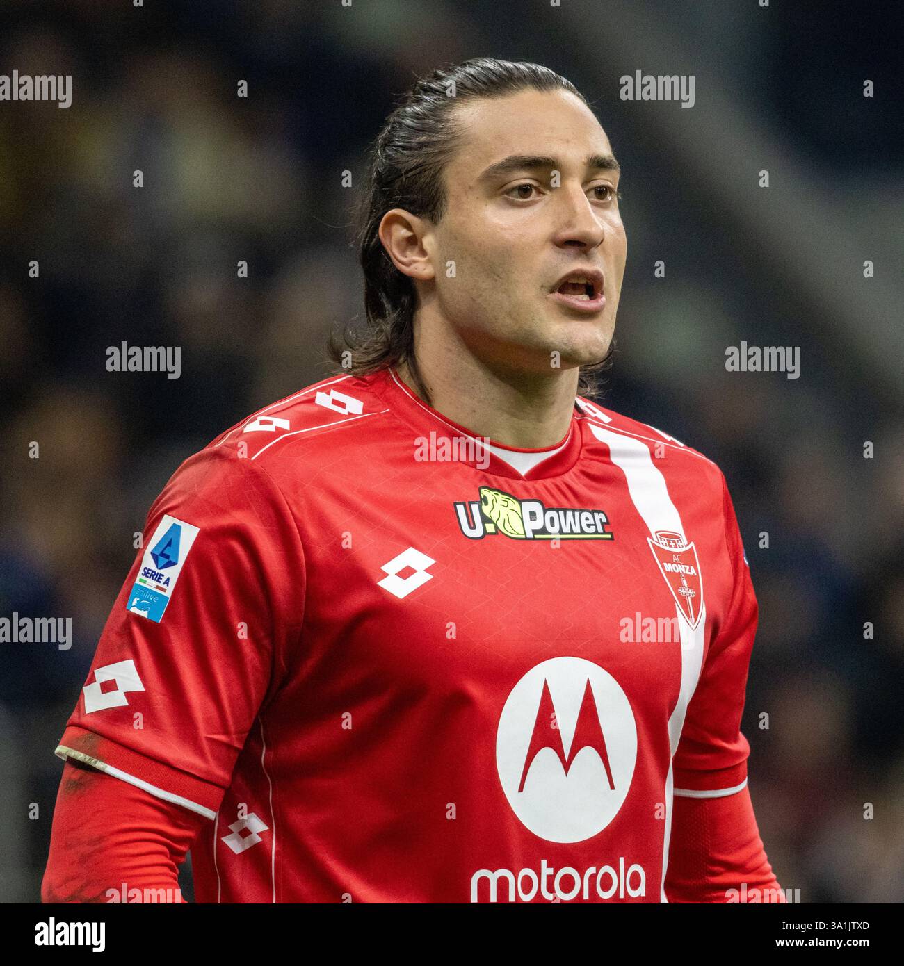 Milan, Italy. 8th Mar, 2025. Stefano turati Monza during serie A match ...