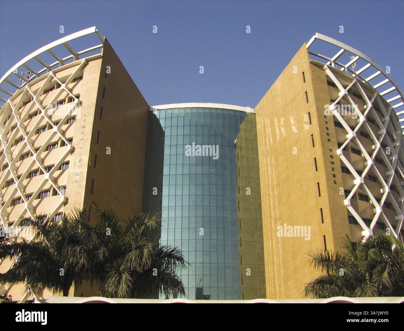 Cyber Towers building, Hyderabad, Andhra Pradesh, India, Asia Stock ...
