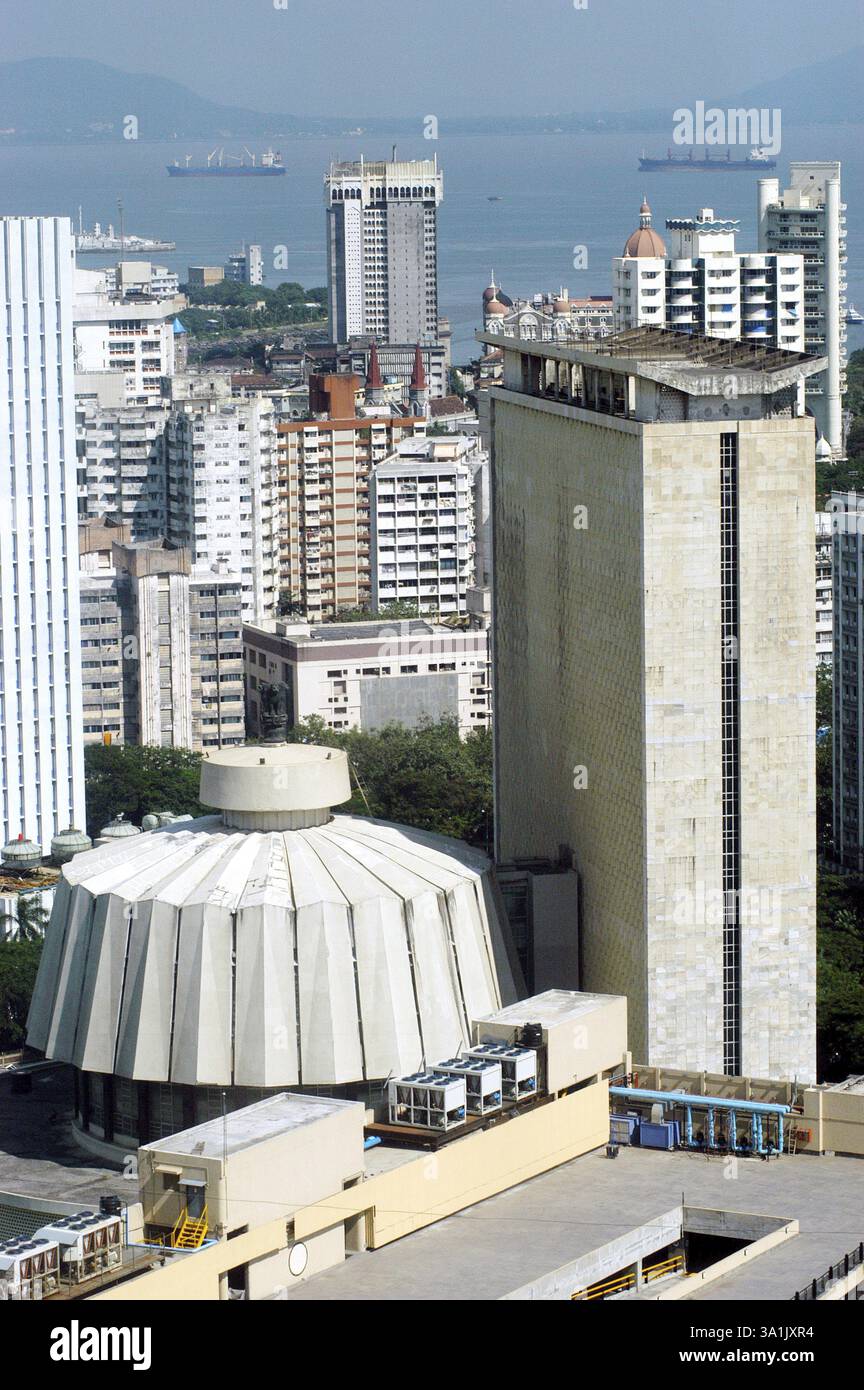 Aerial view of Nariman Point Central Business District with Vidhan ...