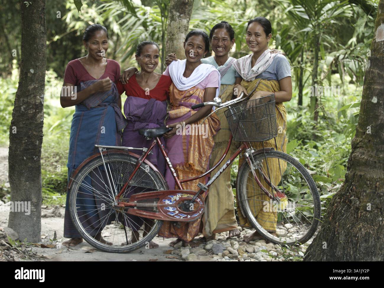 Women standing together and smiling, Bongaigaon, Assam, India, Asia Stock Photo - Alamy