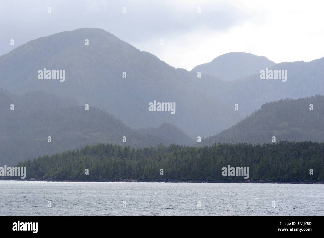 Mountain range, Ketchikan, Alaska, U.S.A. United States of America ...